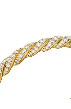 David Yurman Pavéflex Bracelet In 18k Yellow Gold With Diamonds
