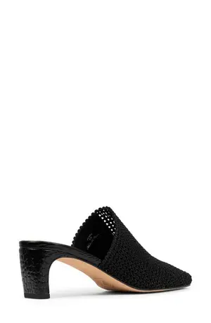 DONALD PLINER Block Heel Mule - Black