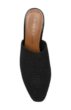 DONALD PLINER Block Heel Mule - Black