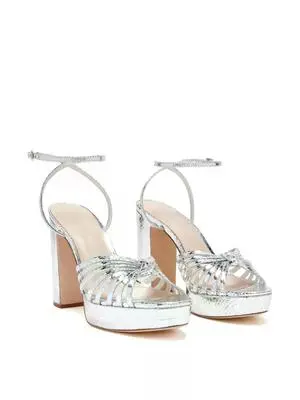 LOEFFLER RANDALL 120mm Rivka Sandals - Silver