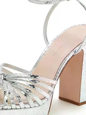 LOEFFLER RANDALL 120mm Rivka Sandals - Silver