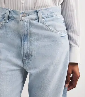 Paige High-rise Barrel-leg Jeans