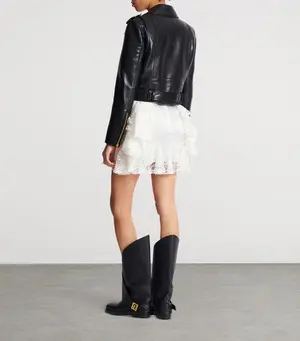 Balmain Leather Biker Jacket
