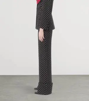 Valentino Garavani Polka-dot Trousers - Black