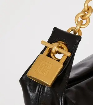 Balmain Mini Leather Sync Shoulder Bag