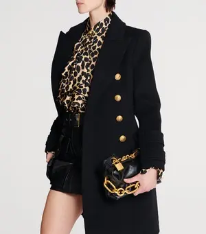 Balmain Mini Leather Sync Shoulder Bag