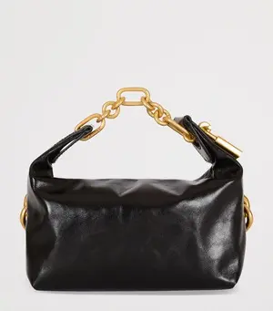 Balmain Mini Leather Sync Shoulder Bag