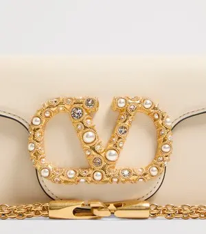 Valentino Garavani Small Locò Shoulder Bag - Ivory
