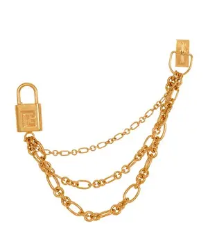 Balmain Sync Chain Brooch - Gold