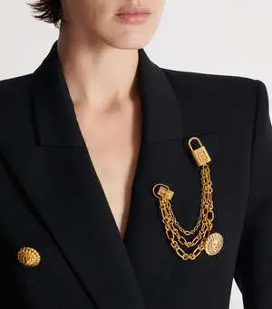 Balmain Sync Chain Brooch