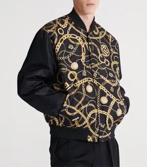 Balmain Silk Reversible Bomber Jacket