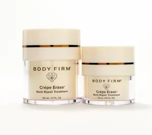 BODY FIRM Crepe Erase Neck Repair Treatment Home & Away 2pc Set - One-color