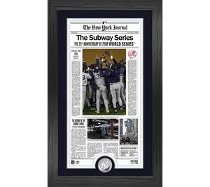 HIGHLAND MINT New York Yankees Subway Series Fr Ont Page Frame