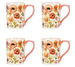 10 STRAWBERRY STREET Set Of 4 Sylvie Mugs - One-color