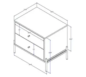 MANHATTAN COMFORT Jasper Nightstand