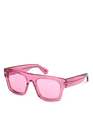 TOM FORD Geometric Sunglasses - Pink/pink Solid