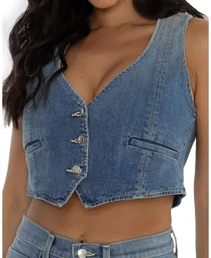 Rudes Denim Vests For Women