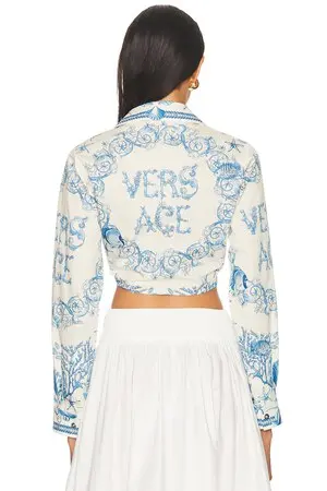 Versace Button Up Top