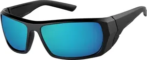 Zenni Sunglasses With Rectangle Full Rim Frame - Black