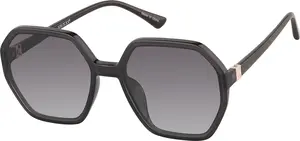 Zenni Sunglasses With Rectangle Full Rim Frame - Gray