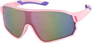 Zenni Sunglasses With Rectangle Full Rim Frame Pink