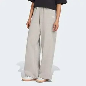Adidas Essentials Wide Leg Fleece Pant - Medium Grey Heather