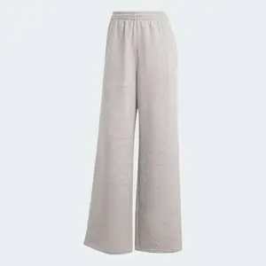 Adidas Essentials Wide Leg Fleece Pant - Medium Grey Heather