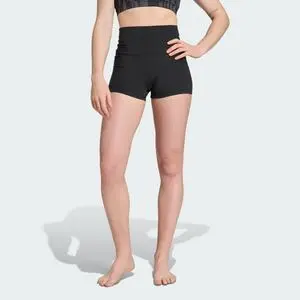 Adidas Sculpt Booty Short Leggings - Black / Black