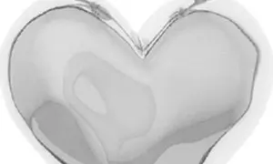 MARLYN SCHIFF Link Chain Heart Pendant Necklace
