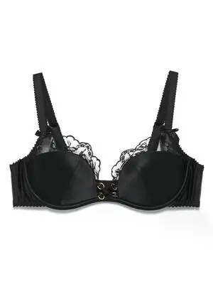 Agent Provocateur Embroidered-lace Bra - Black