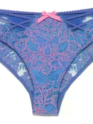 Agent Provocateur Embroidered-lace Briefs