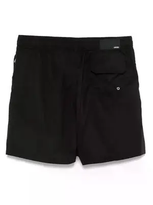 Amiri Embroidered-logo Swim Shorts - Black