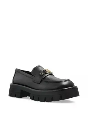 Michael Kors Chunky-sole Leather Loafers - Black