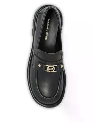 Michael Kors Chunky-sole Leather Loafers - Black