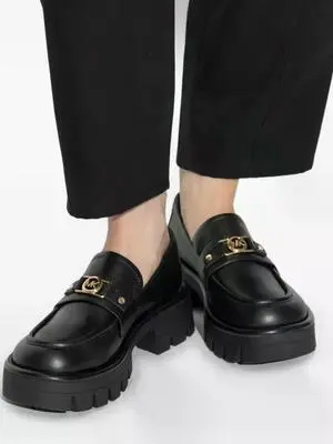 Michael Kors Chunky-sole Leather Loafers - Black