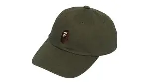A BATHING APE Ape Head Panel Cap - Olivedrab Green