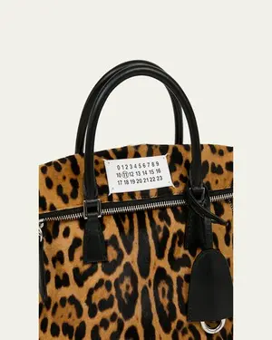 MAISON MARGIELA 5ac "loved To Death" Mini Top-handle Bag - Leopard