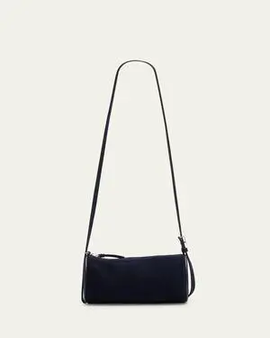 Proenza Schouler Medium Silo Suede Crossbody Bag - Deep Navy