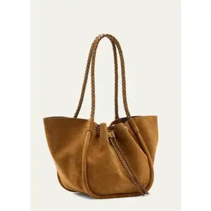 Proenza Schouler Large Ruched Suede Tote Bag