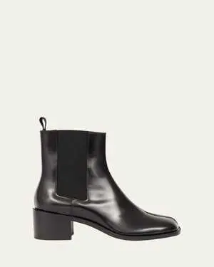 MAISON MARGIELA Tabi City Leather Split-toe Chelsea Boots
