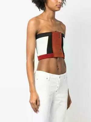 Dsquared2 Colour-block Corset Top