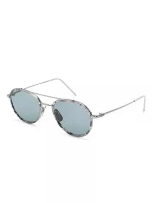 Thom Browne Pilot-frame Sunglasses - Silver