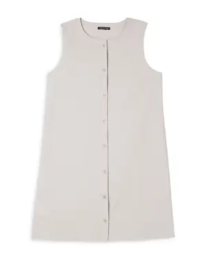 Eileen Fisher Tie Back Sleeveless Vest - Chalk