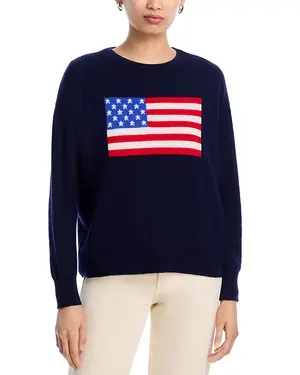 Aqua Crew Neck Sweaters For Women