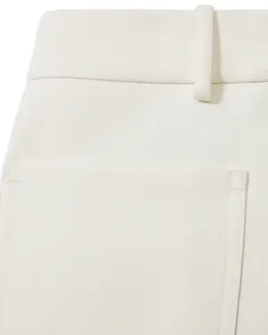 REISS Priya Flared Pants - Cream
