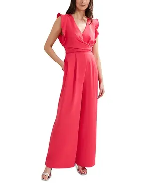 PHASE EIGHT Ayla Ruffle Jumpsuit - Pink