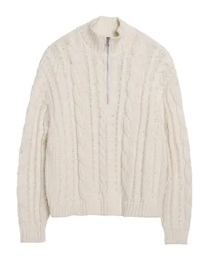 Jenni Kayne Cable Knit Pullover Sweater