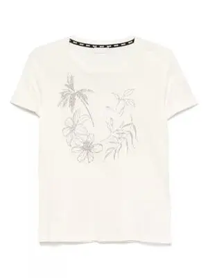 Liu Jo Logo-appliqué T-shirt - Neutrals