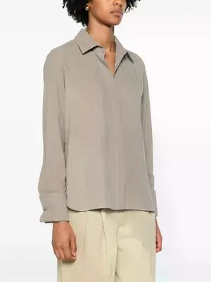 Max Mara Candia Silk Shirt - Neutrals