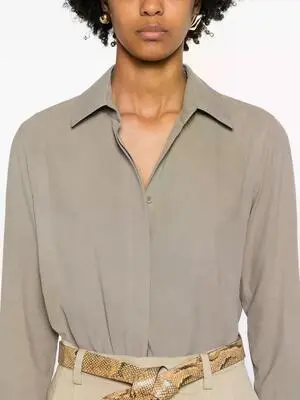 Max Mara Candia Silk Shirt - Neutrals